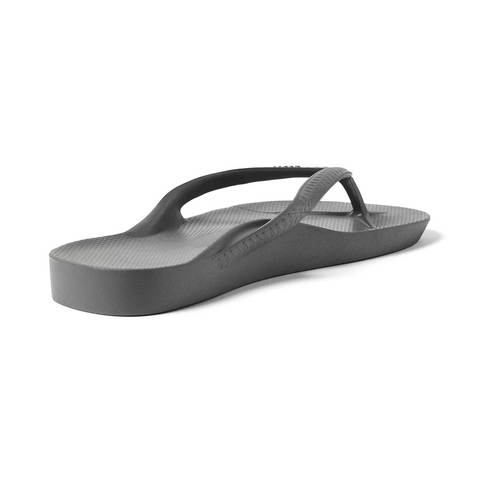 Arch Support Flip Flops - Classic - Charcoal – Archies Footwear Pty Ltd ...