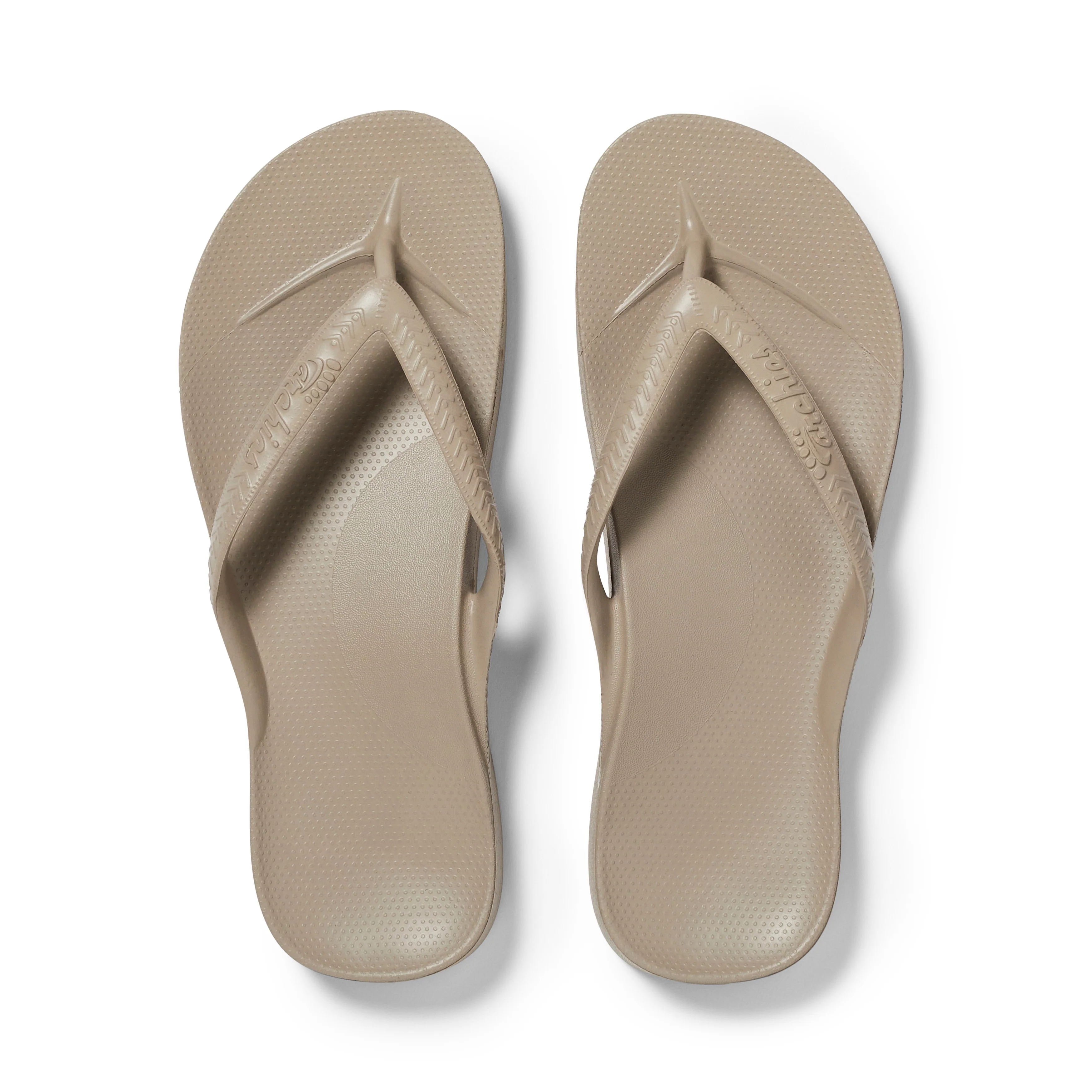 Arch Support Flip Flops - Classic - Taupe – Archies Footwear Pty Ltd ...